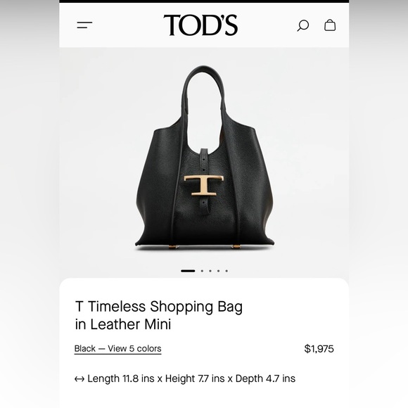 Tod's | Bags | New Never Used Tods T Timeless Shopper | Poshmark